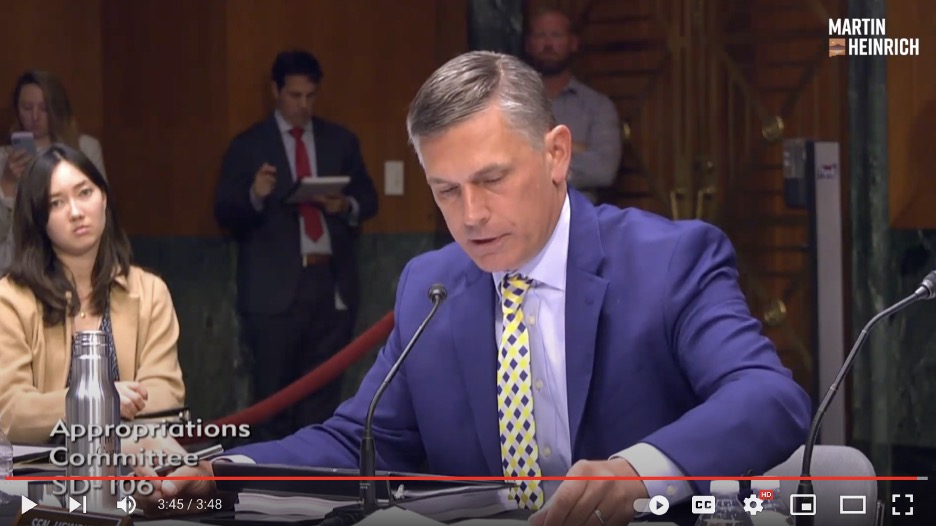 Chairman Heinrich Welcomes Committee Pas... | Senator Martin Heinrich